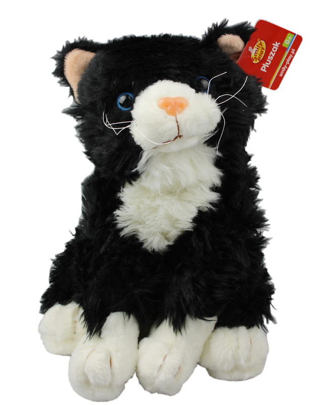 Maskotka Pluszowy Kot czarno-biały 24cm Smily Play - Mazak Marek Zaremba
