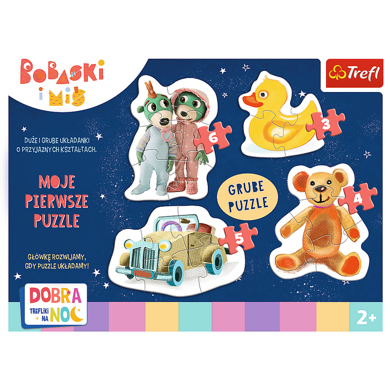 Puzzle Baby Urocze Bobaski i Miś Trefliki Trefl - Mazak Marek Zaremba